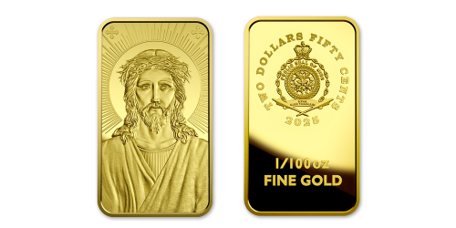 Ježišovo zmŕtvychvstanie na minci z rýdzeho zlata - Zlato - Národná Pokladnica - predný európsky ...